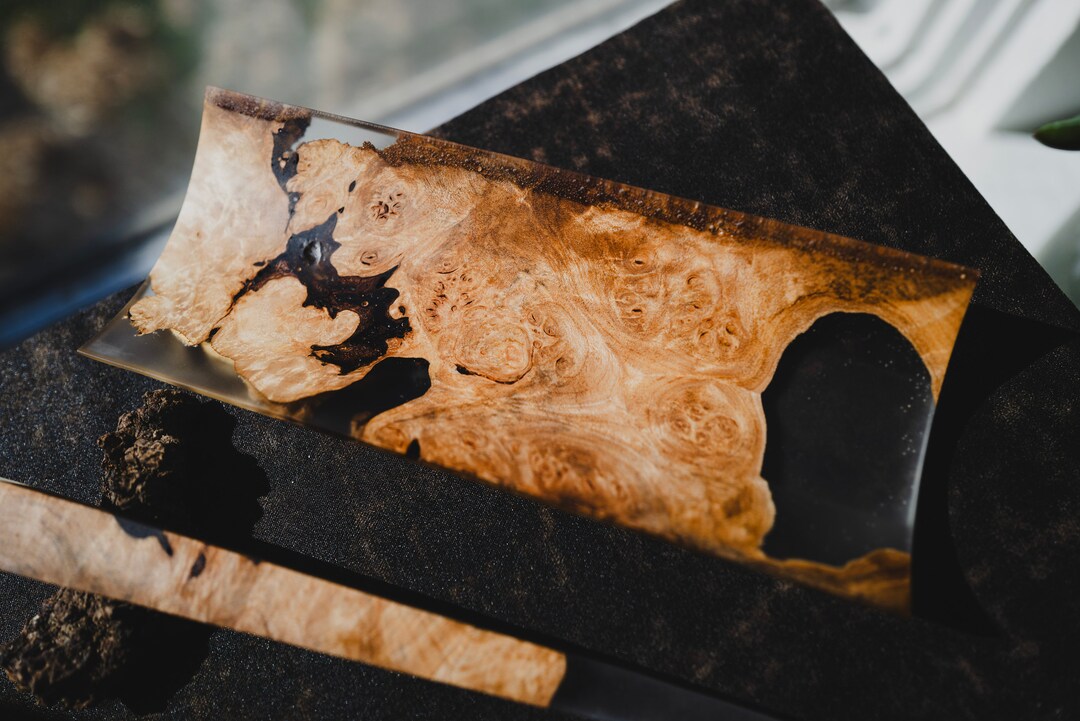 Handmade Myrtle Burl Epoxy Tea Scoop Pick Set - Etsy