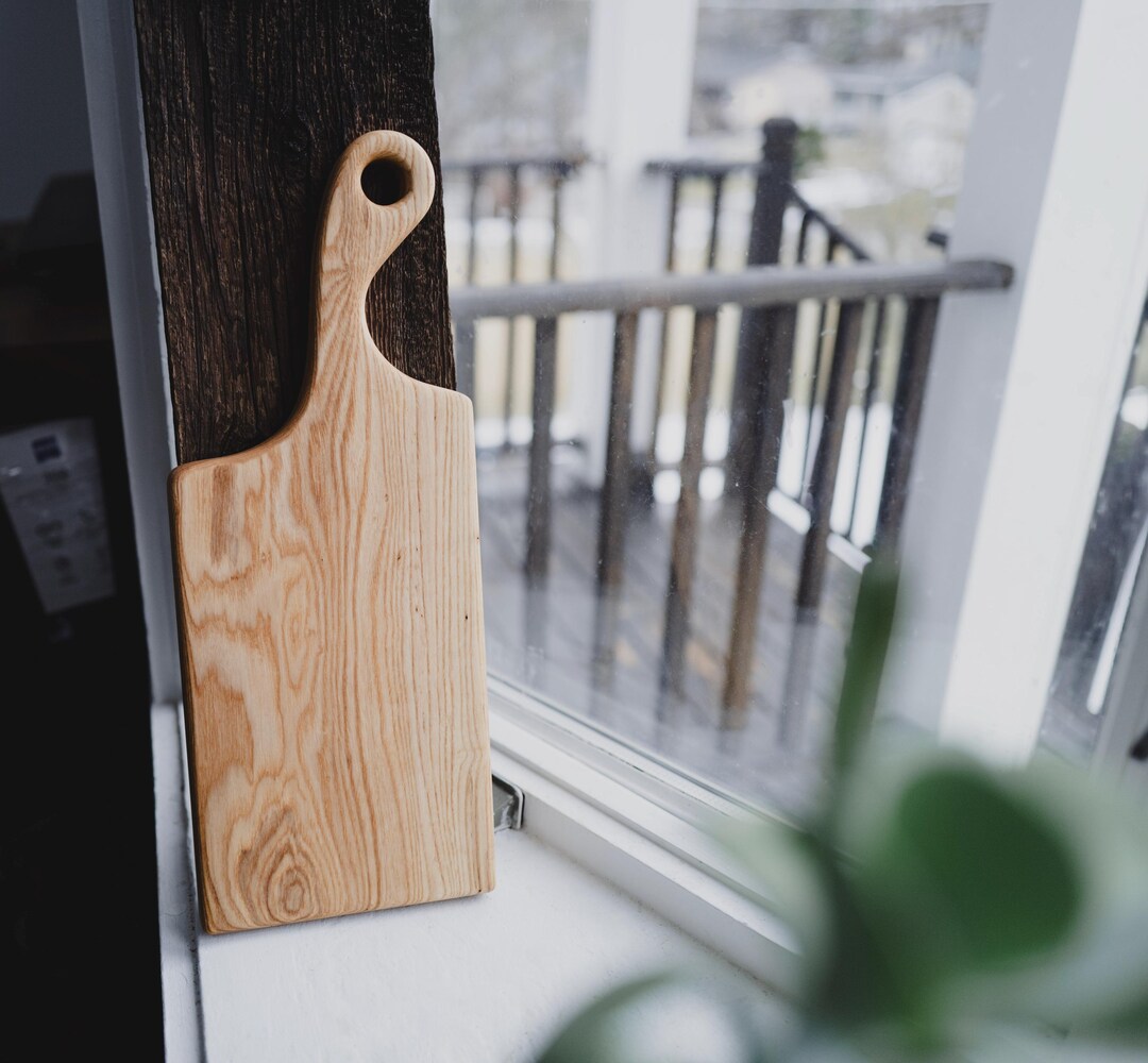 Handmade Cheese Board White Oak Organic Food Safe Finish With Handle - Etsy