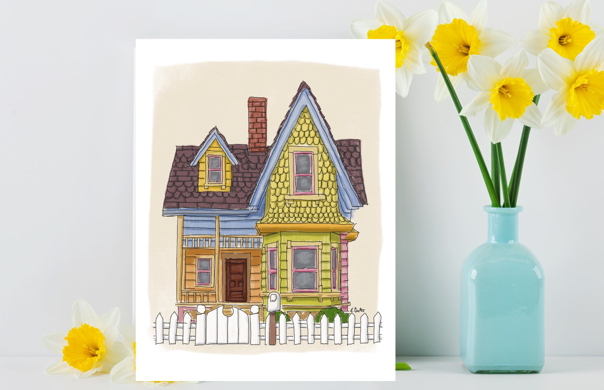 Pixar Up House Drawing