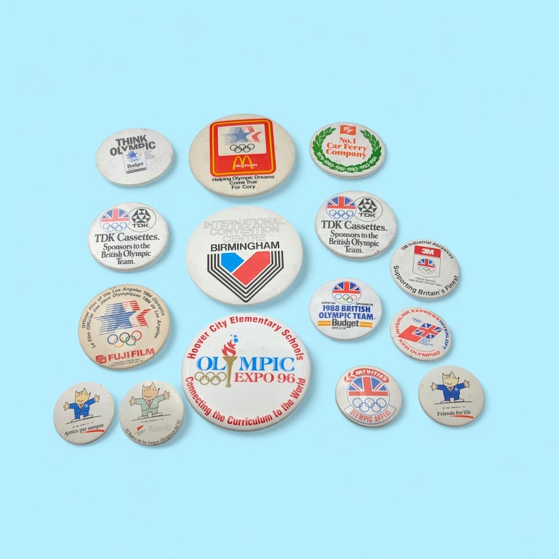 Retro Logo Pin Badges - Etsy UK