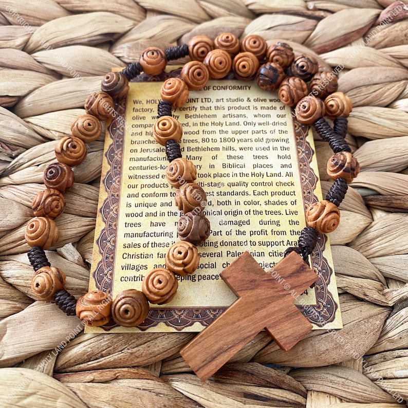 Anglican Rosary Anglican Prayer Beads Natural Olive Wood - Etsy