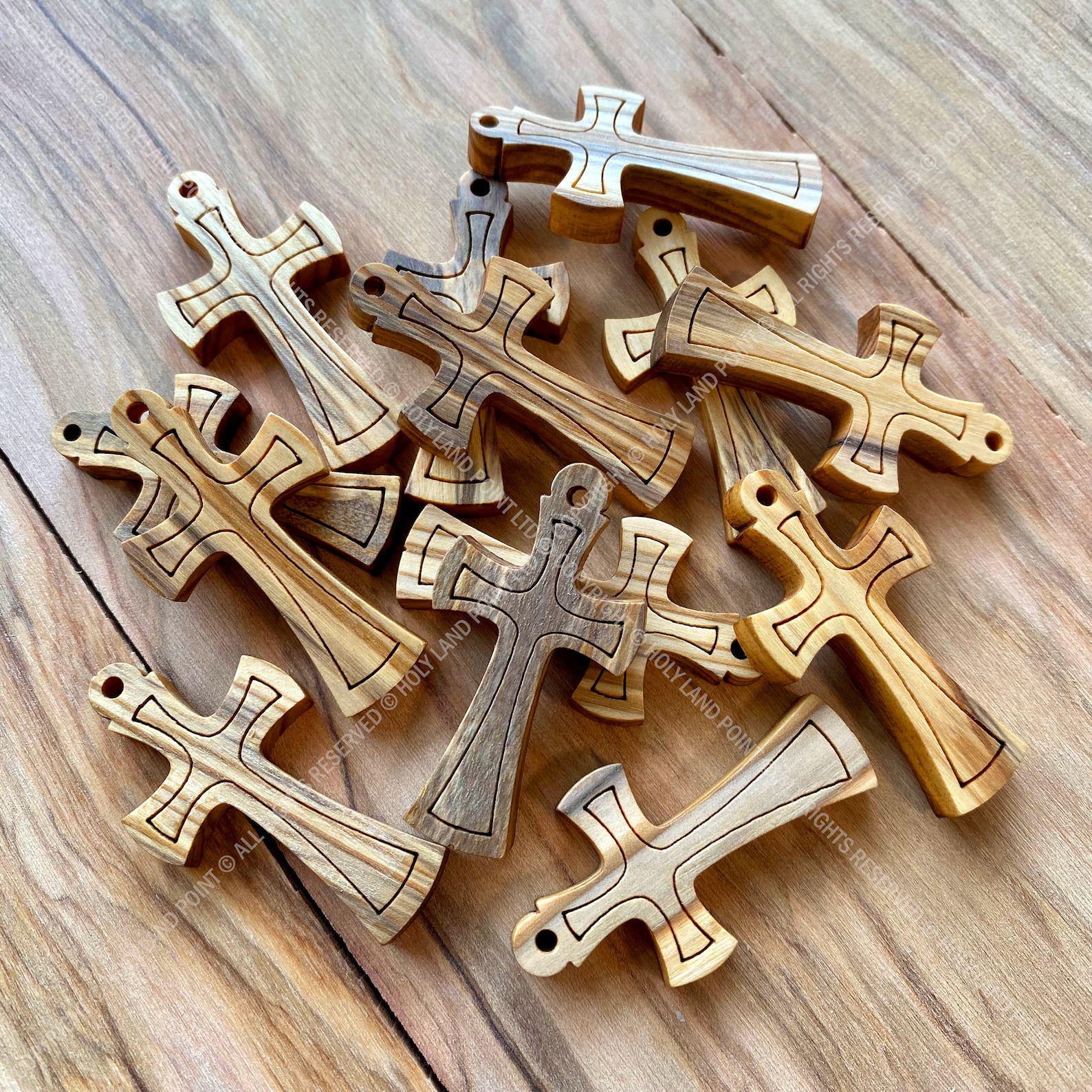 Olive Wood Crosses Bethlehem Crosses Holy Land Crosses - Etsy