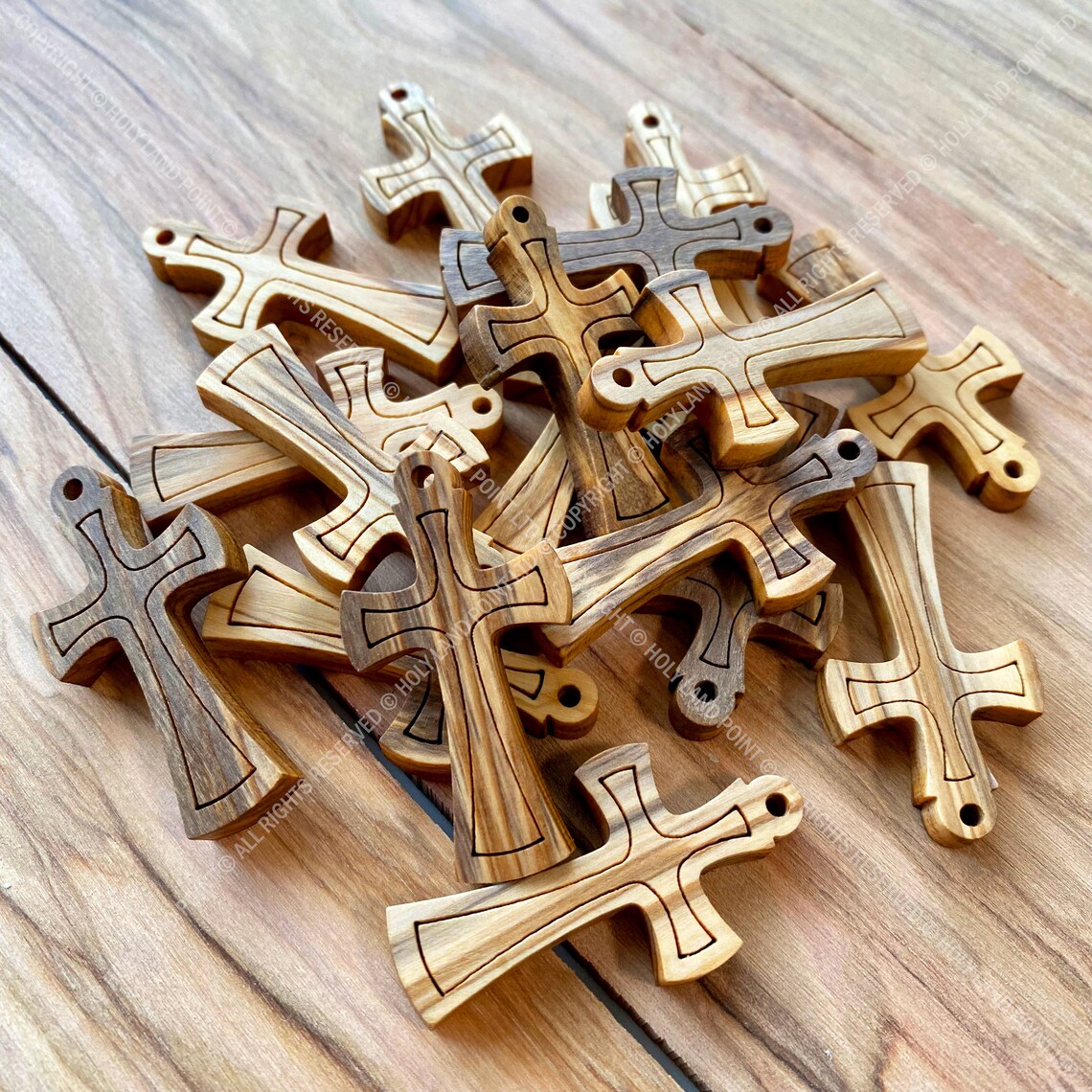Olive Wood Crosses Bethlehem Crosses Holy Land Crosses | Etsy