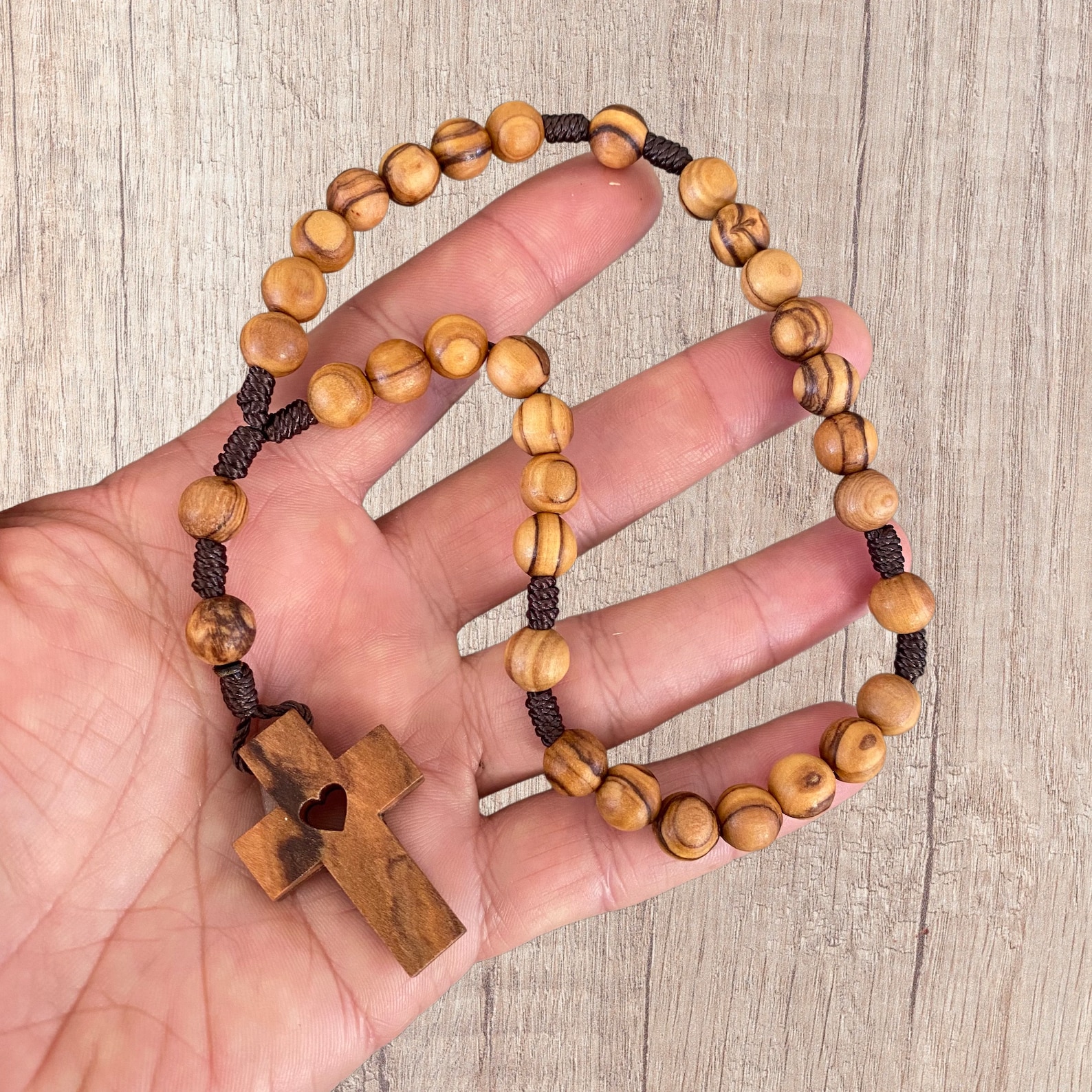 Anglican Prayer Beads, Olive Wood Rosary, Anglican Rosary, Holy Land ...