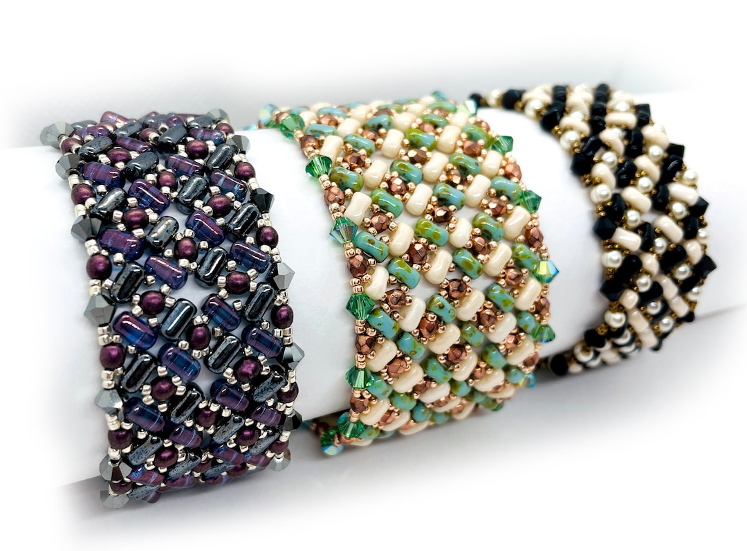 PDF Pattern - Basket Weave Bracelet - Etsy