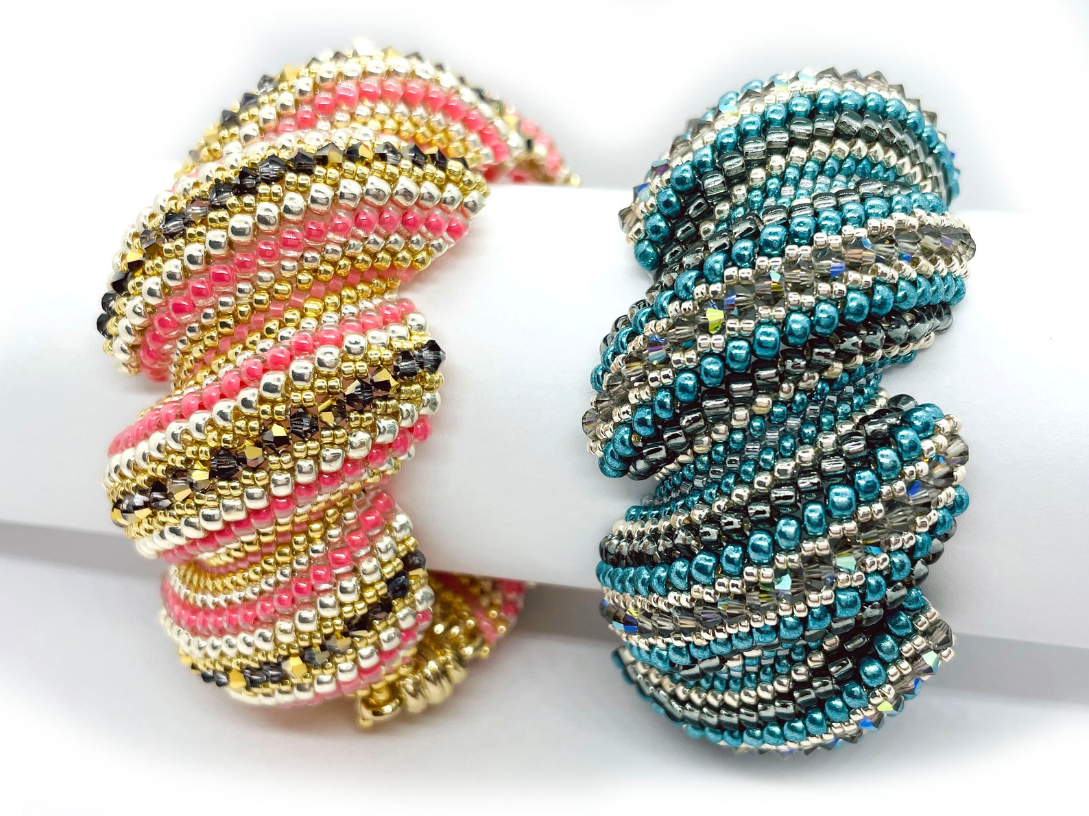 PDF Pattern - Diagonal Cellini Bracelet - Etsy