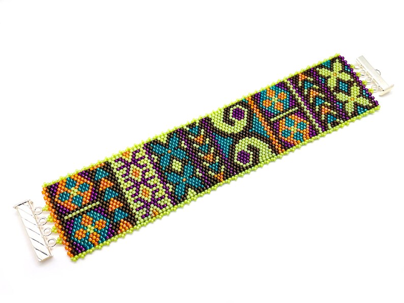 PDF Pattern - Spirit of Polynesia Peyote Bracelet - Etsy