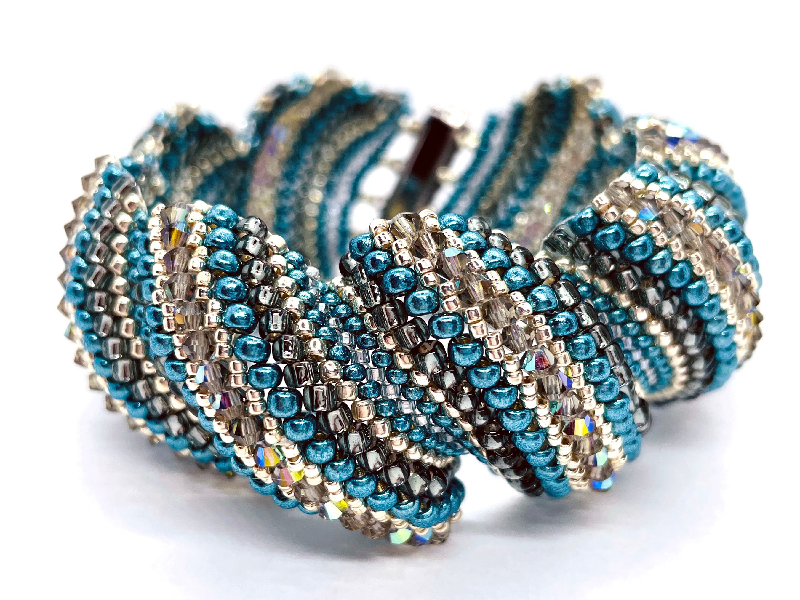 PDF Pattern - Diagonal Cellini Bracelet - Etsy