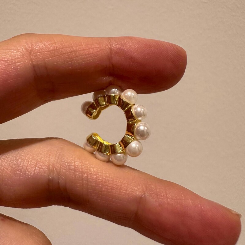 Pearl Ear Cuff - Etsy