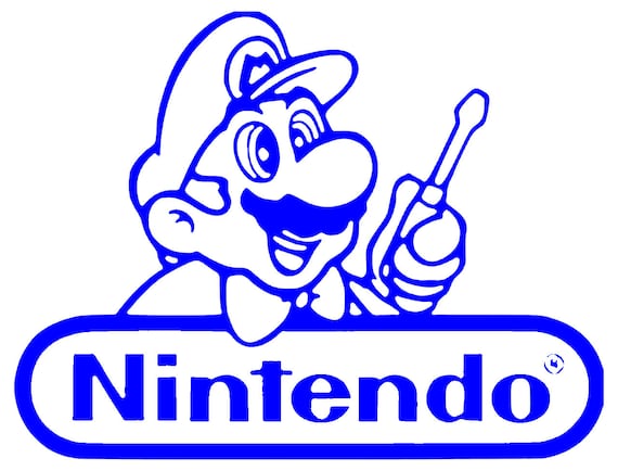 Nintendo Mario Repair Vinyl Decal Window Sticker Music - Etsy