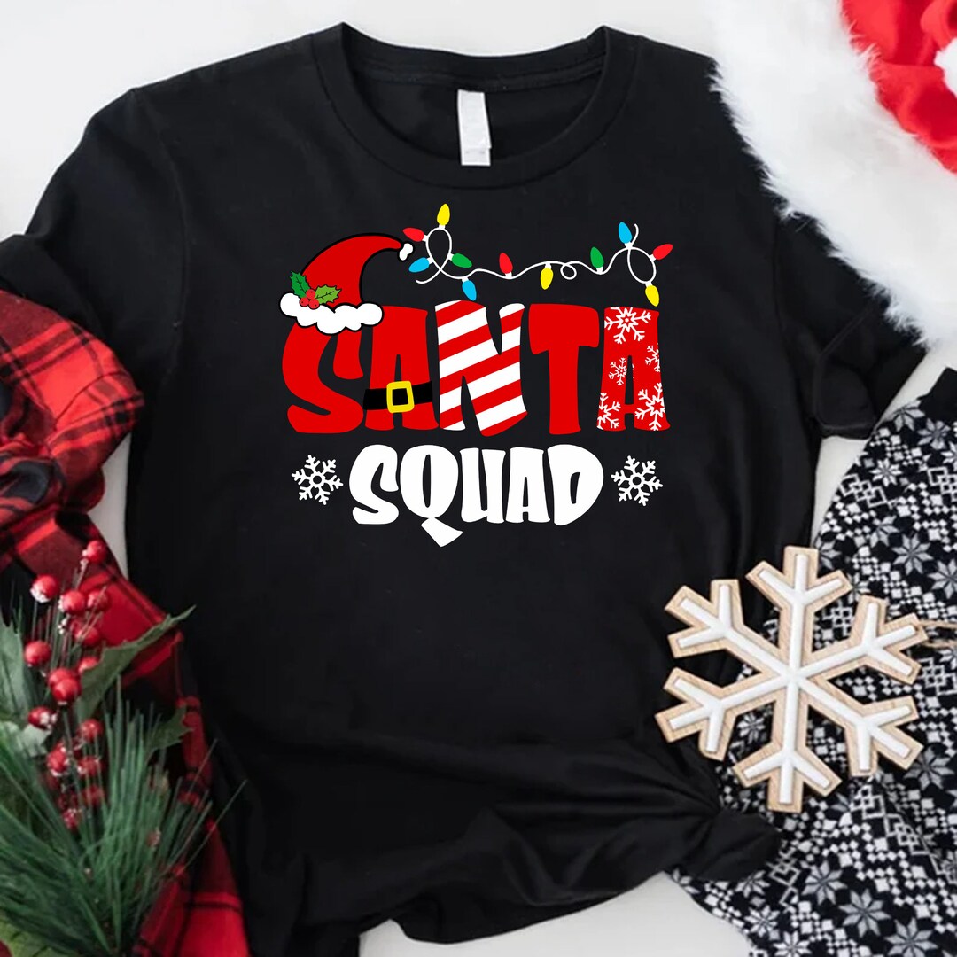 Santa Squad Shirt, Family Matching Christmas Shirt, Christmas Squad ...