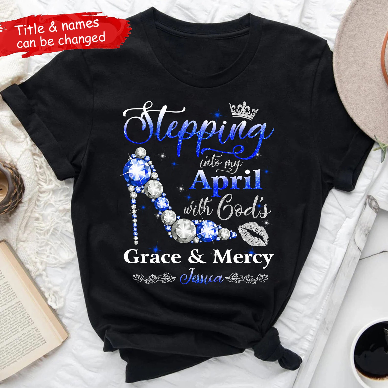 Custom April Birthday Shirt for Women Personalized April - Etsy