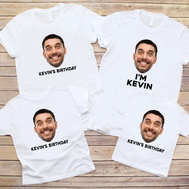 Custom Face Birthday Shirts Funny Birthday Matching - Etsy