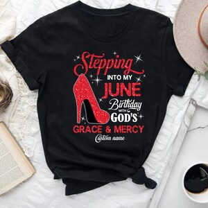 Custom June Birthday Shirt for Women Personalized June - Etsy
