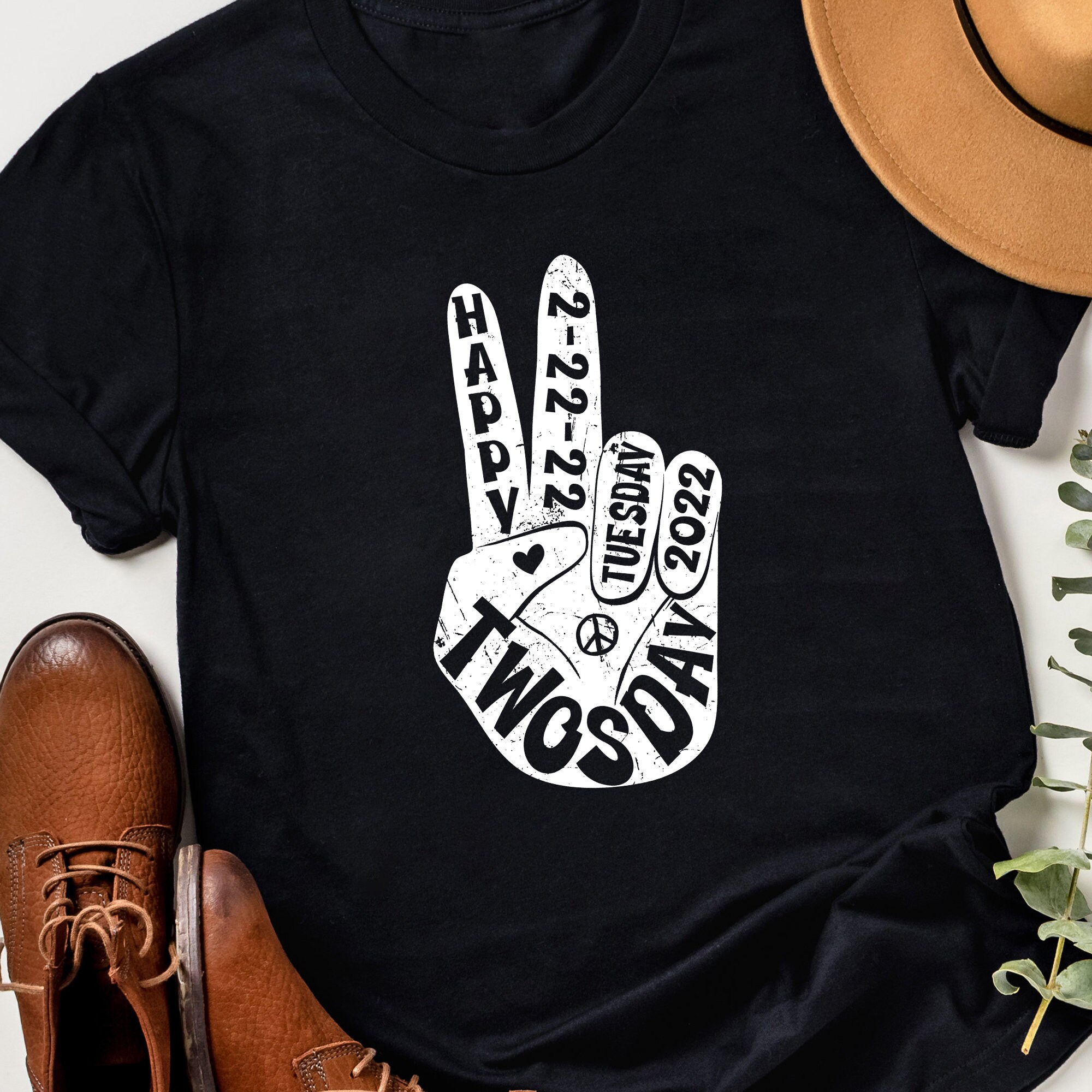 Happy Twosday Numerology Date Shirt Tuesday 2-2-22 February - Etsy