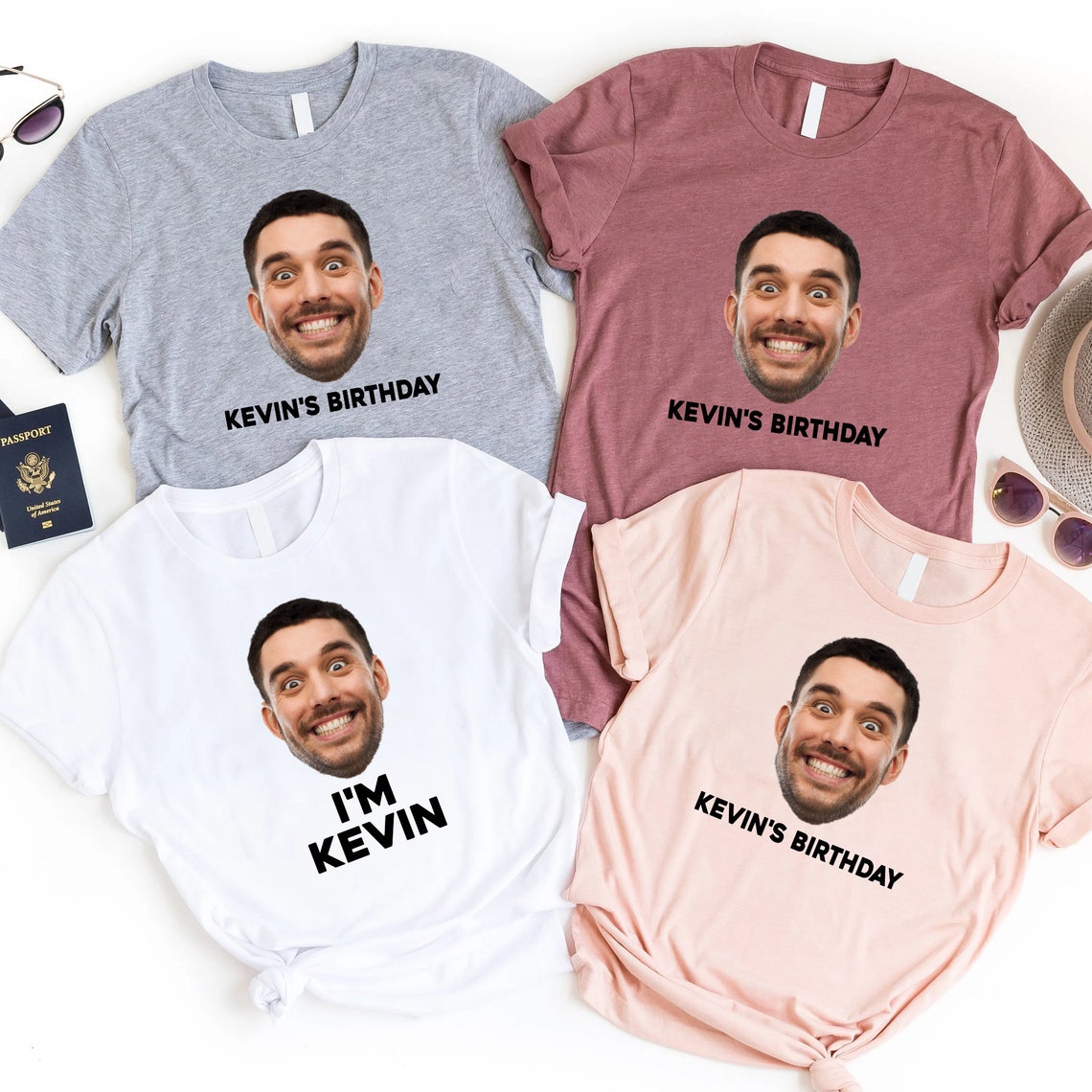 Custom Face Birthday Shirts Funny Birthday Matching - Etsy