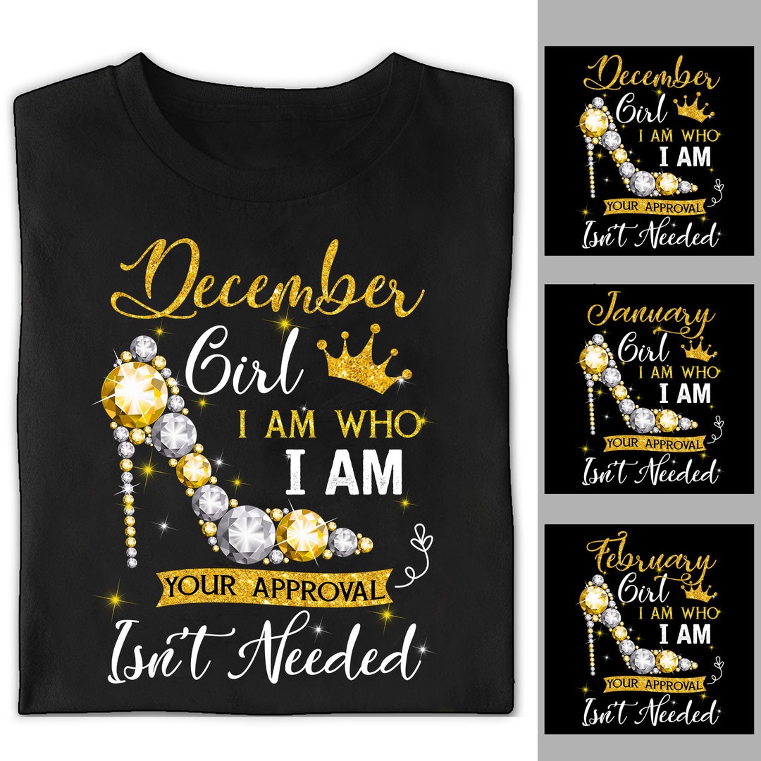 Personalized A Queen Was Born in December Happy Birthday to Me ...