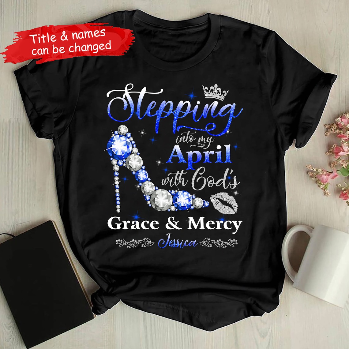 Custom April Birthday Shirt for Women Personalized April - Etsy