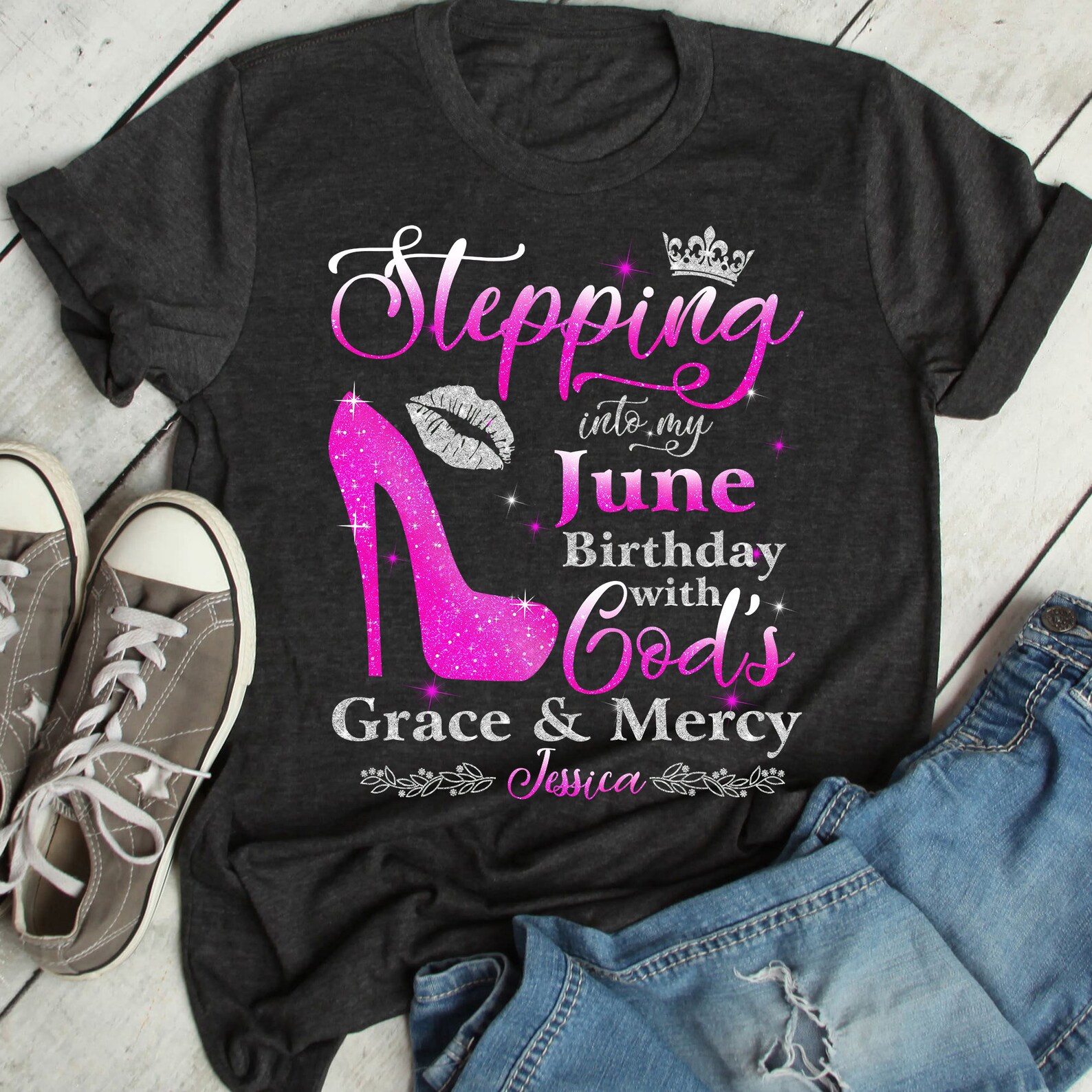 Custom June Birthday Shirt for Women, Personalized June Birthday Shirt ...
