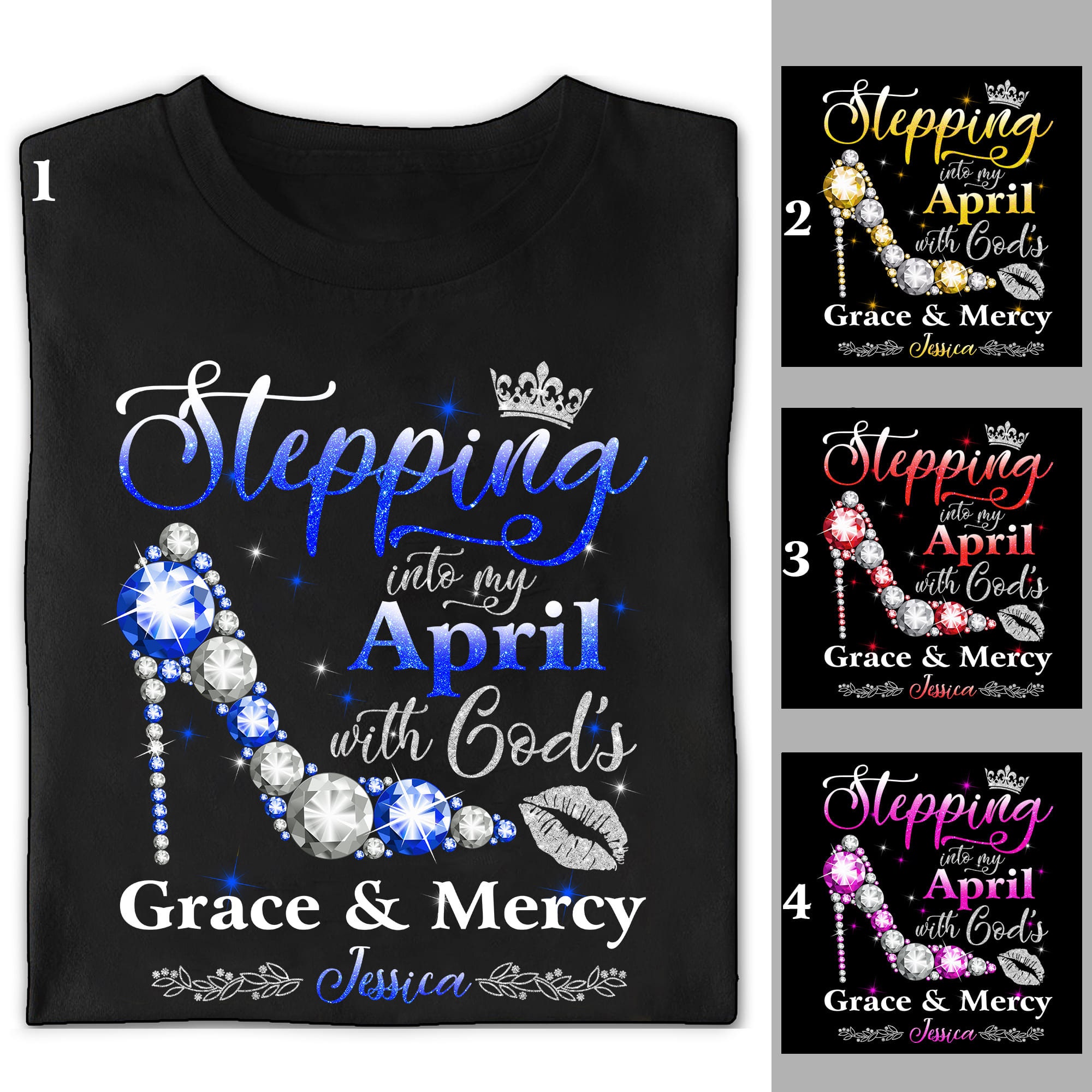 Custom April Birthday Shirt for Women Personalized April - Etsy