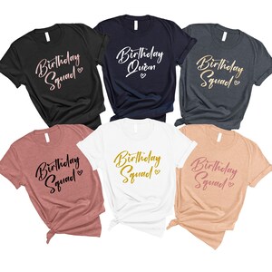 Birthday Squad Birthday SQUAD Shirts Birthday Entourage - Etsy