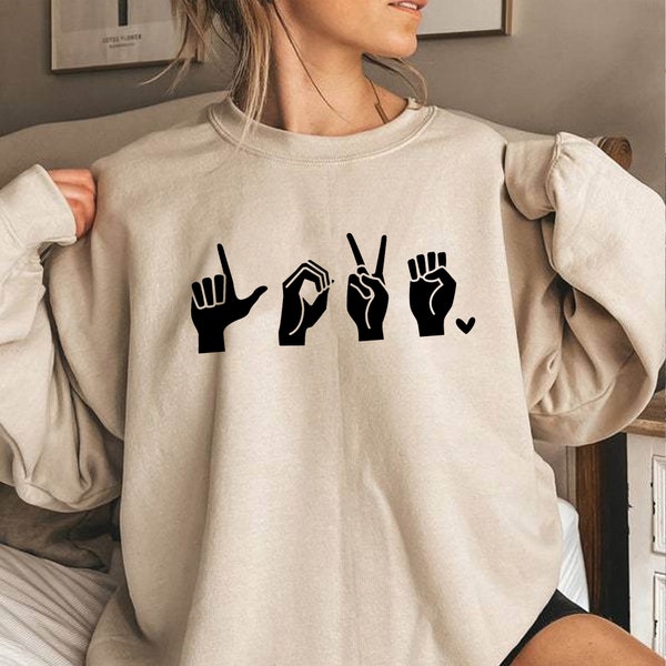 Sign Language Shirt - Etsy