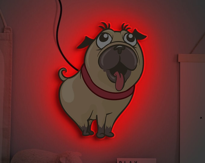Light up Pug - Etsy