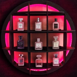 Wall Mounted Bottle Shelf Led - Etsy UK