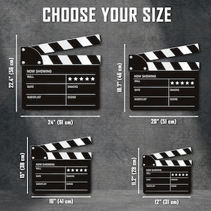 Clapperboard Led Sign, Movie Clapper Board, Home Cinema Neon Sign ...