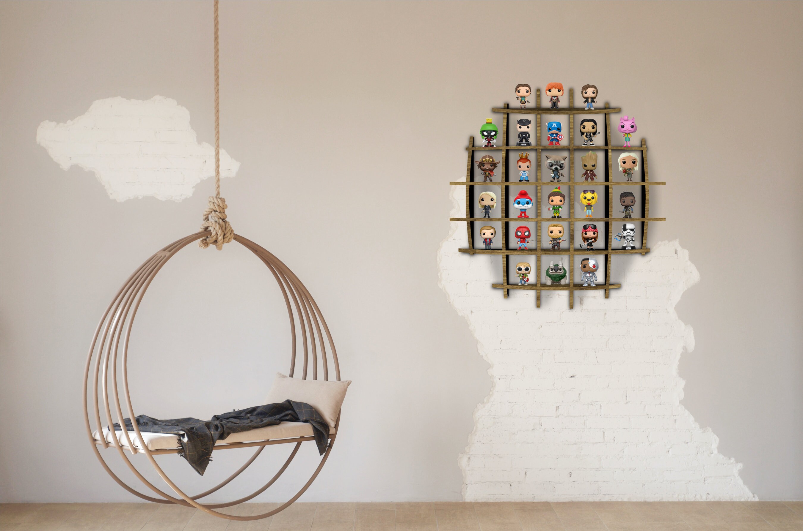 Figure Wall Shelf Figure Wall Display Shelf Floating Figure - Etsy