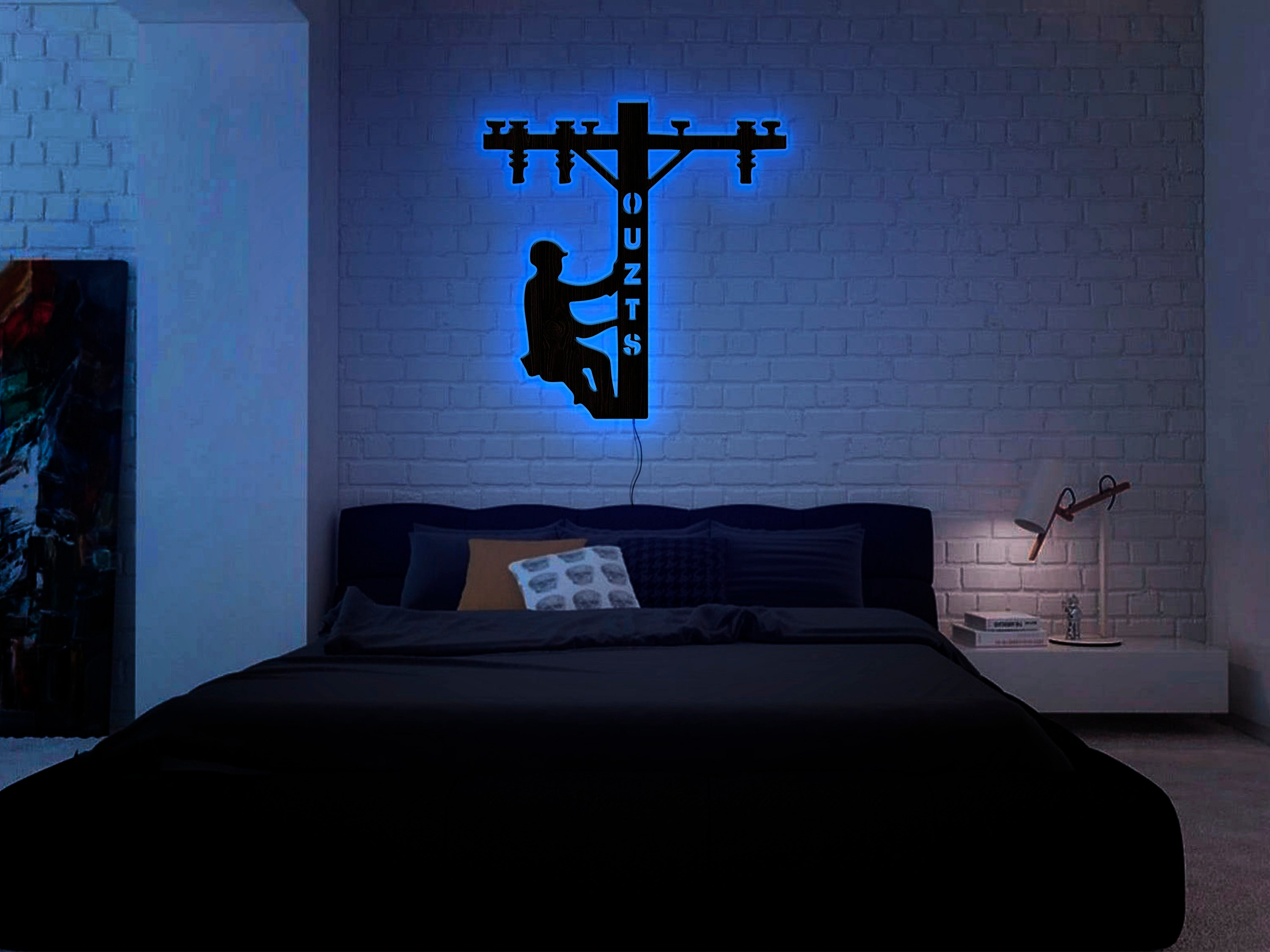 Lineman led sign Lineman light Lineman wall decor Lineman | Etsy