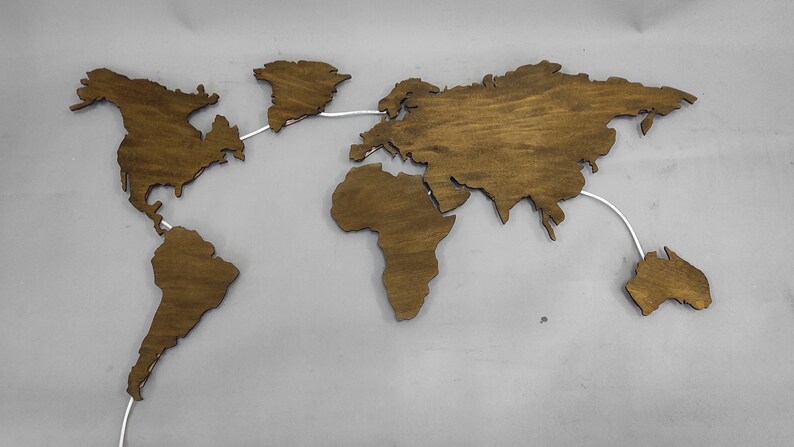 World Map Led World Map Light World Map Neon Sign Map Lamp - Etsy