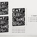 Eat Sleep Game Repeat Led Sign, Gamer Room Decor, Game Room Neon Sign ...
