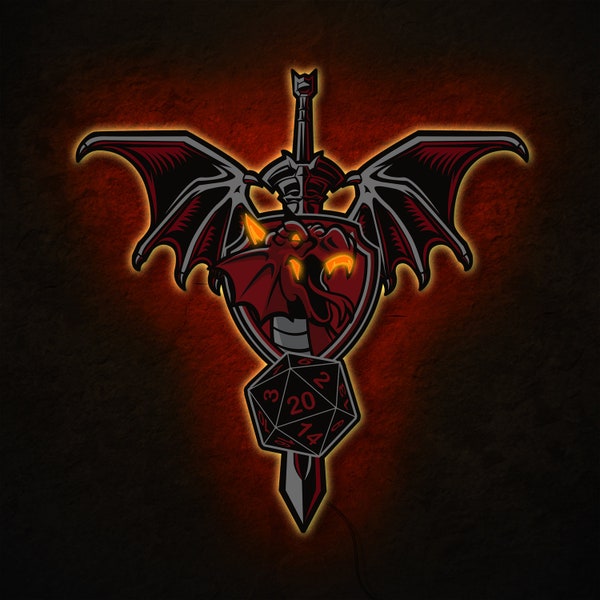 Dnd Neon Light - Etsy