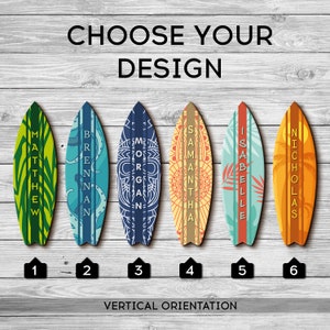 Surfboard Name Sign Light, Surfboard Lamp, Surfboard Wall Art Nursery ...