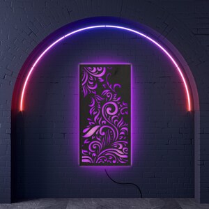 Modern Led Wall Panels, Abstract Lighted Wall Art, Wood Wall Art Set ...