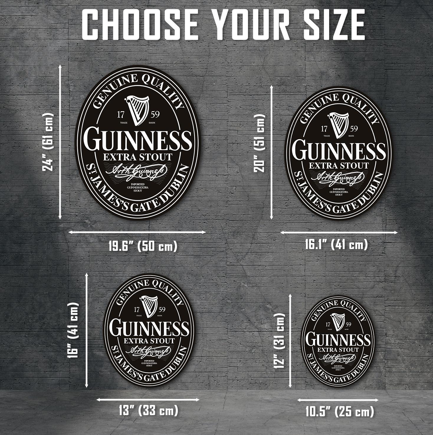 Guinness Neon Sign, LED Guinness Beer Light, Bar Light up Sign ...