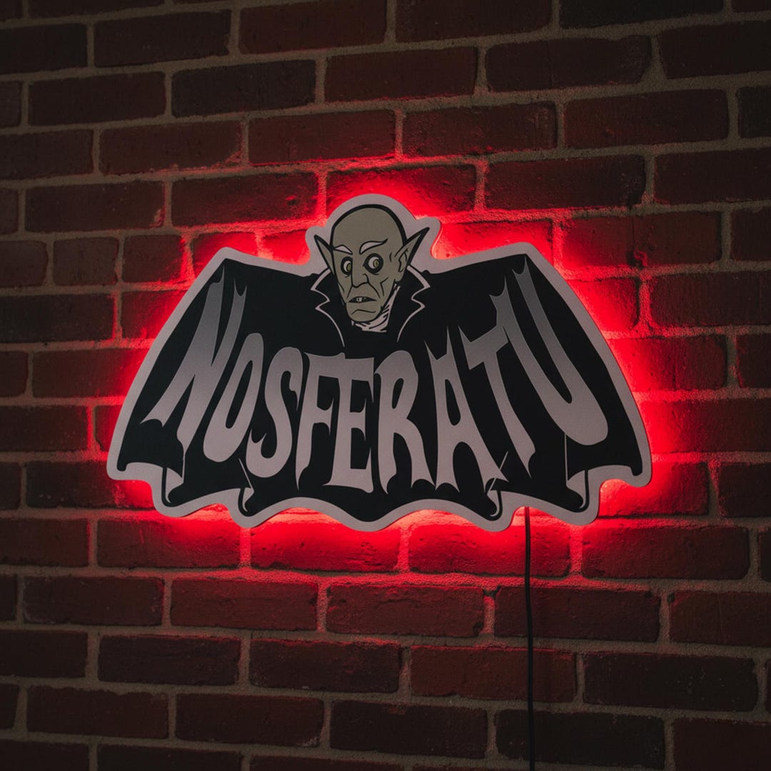 Nosferatu Wall Decor, Dracula Poster Style Sign, Undead Vampire Art ...