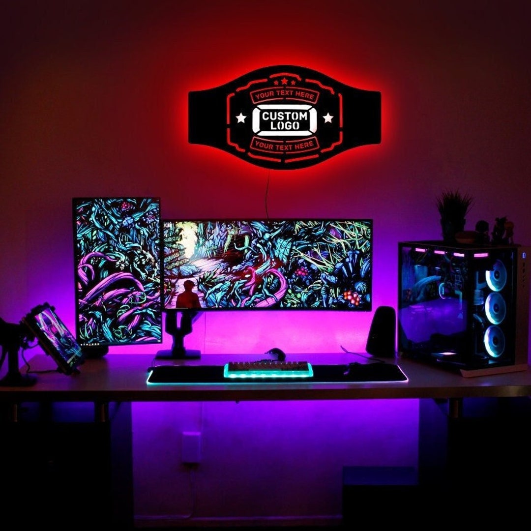 Boxing Led Sign Boxing Neon Sign Custom Championship Belt - Etsy