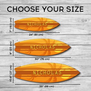 Surfboard Name Sign Light, Surfboard Lamp, Surfboard Wall Art Nursery ...