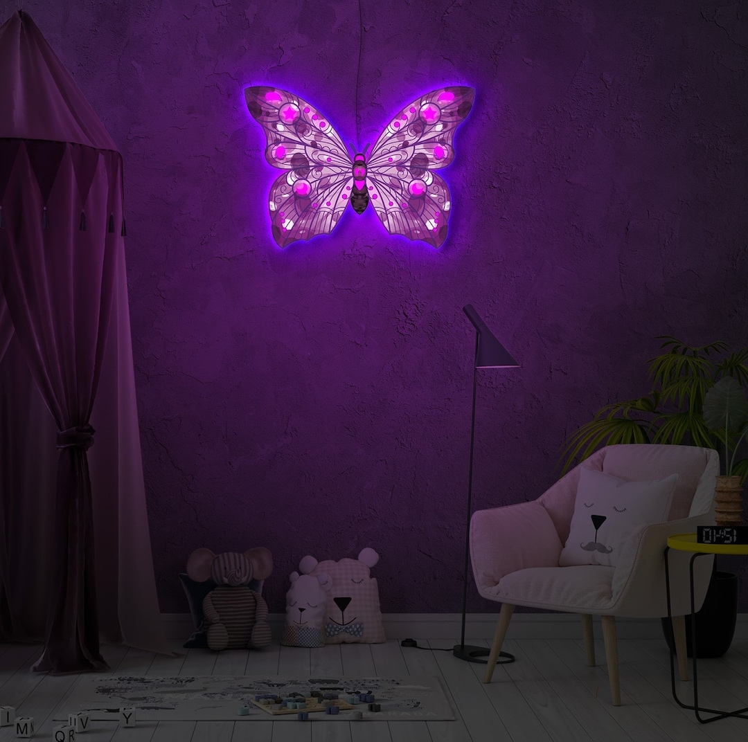 Butterfly Led Lights, Butterfly Night Light, Butterfly Neon Sign ...