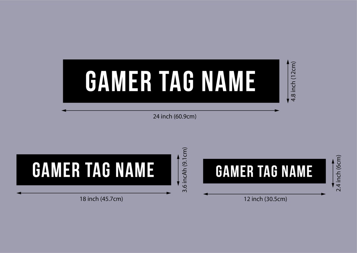 Custom Gamertag Sign Gamer Tag Night Light Gamer Tag Led - Etsy