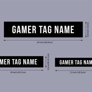 Custom Gamertag Sign, Gamer Tag Night Light, Gamer Tag Led, Gamer Tag ...
