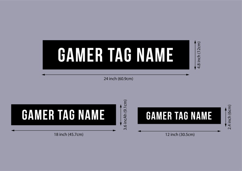 Custom Gamertag Sign Gamer Tag Night Light Gamer Tag Led - Etsy