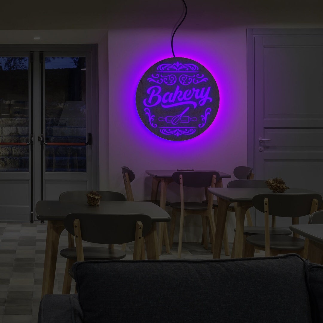 Personalized Bakery Sign, Custom Bakery Name Sign, Bakery Neon Sign ...