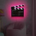 Clapperboard Led Sign, Movie Clapper Board, Home Cinema Neon Sign ...