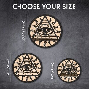 Illuminati Light up Sign, Evil Eye Neon Sign, Third Eye Wall Art, Eye ...