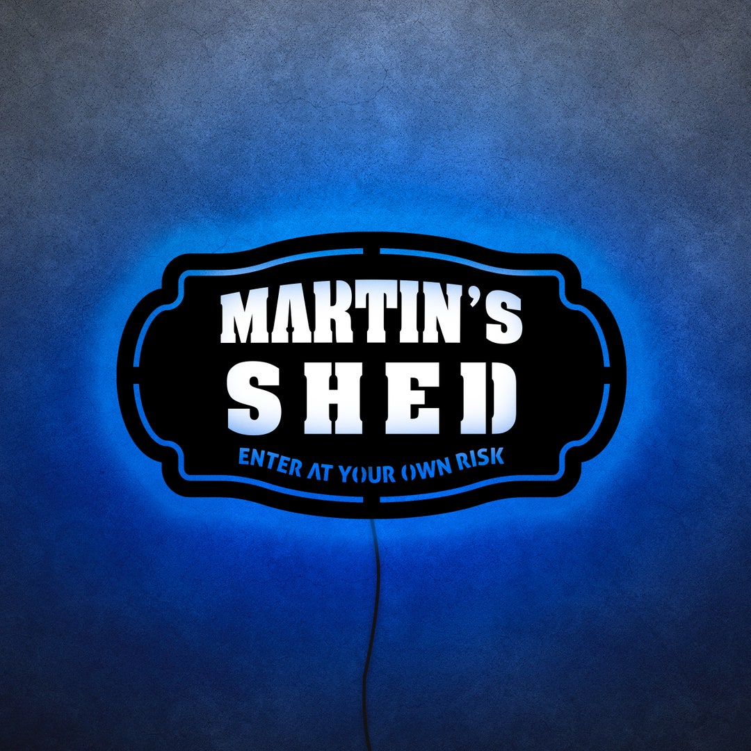 Custom Man Shed Sign Custom Shed Sign Shed Neon Sign - Etsy Canada