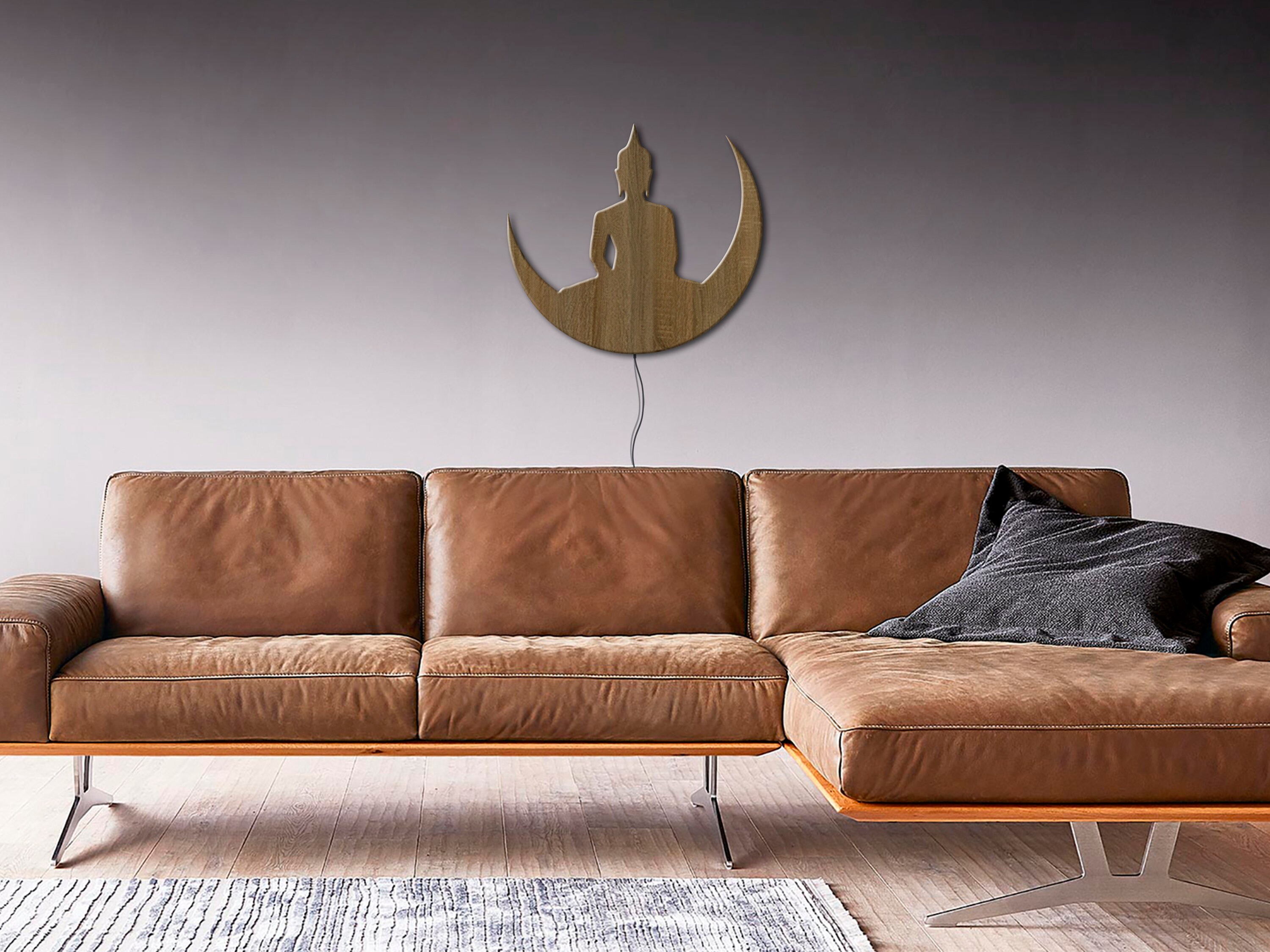 Buddha Wall Art With Led, Buddha Lamp, Buddha Light, Buddha Led Sign ...