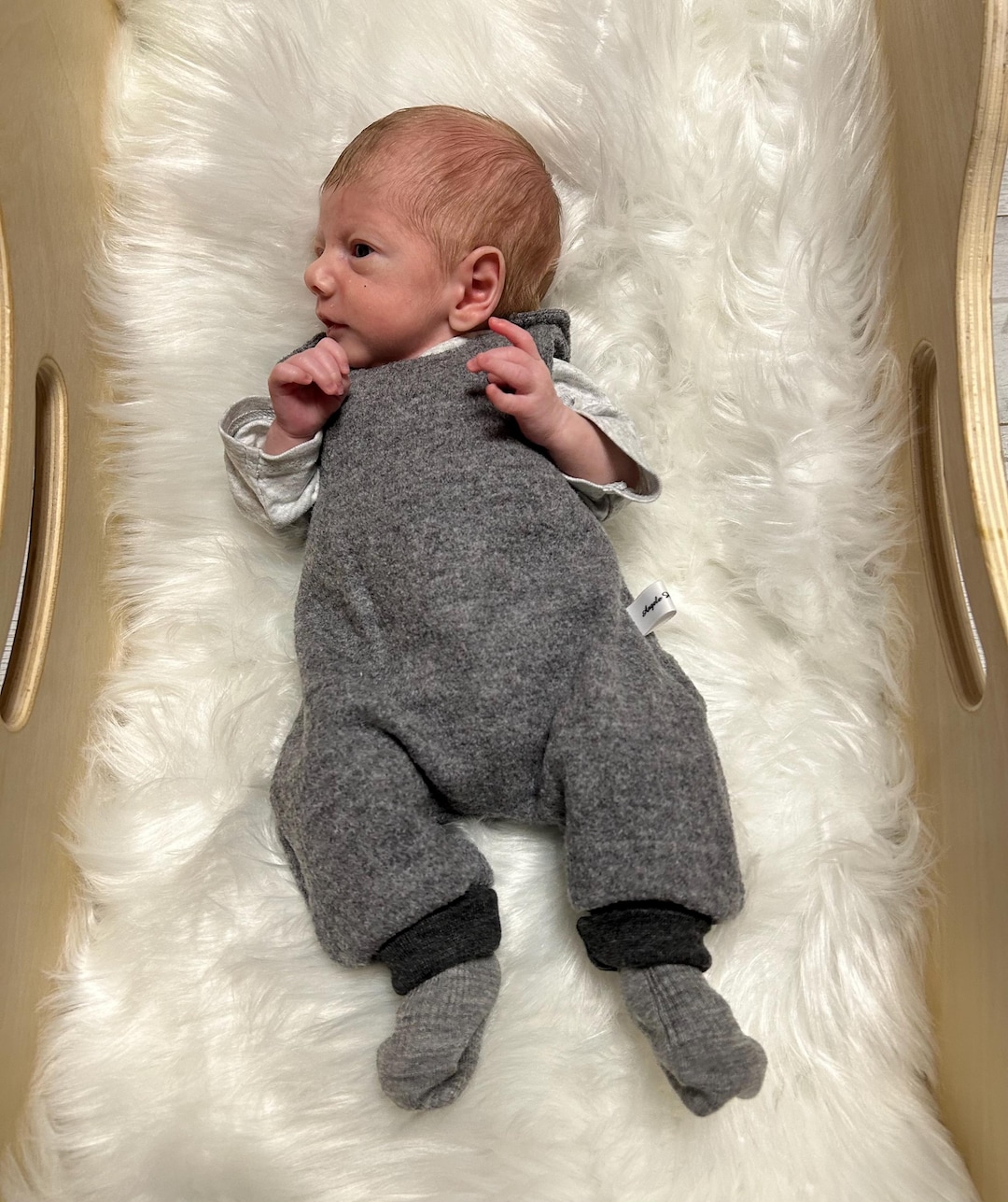 Gr.44-80 Merino Walk Romper/Baby/Strampler/Frühchen/Geschenk zur Geburt ...